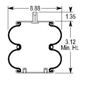 S14486 Lift Bag (air spring) Paralift Ultra.