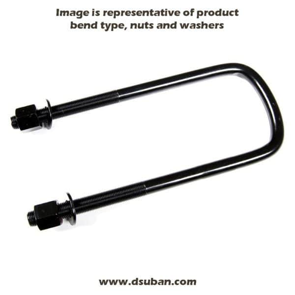 1 inch Diameter Semi-Round U-Bolt - Dsuban Spring